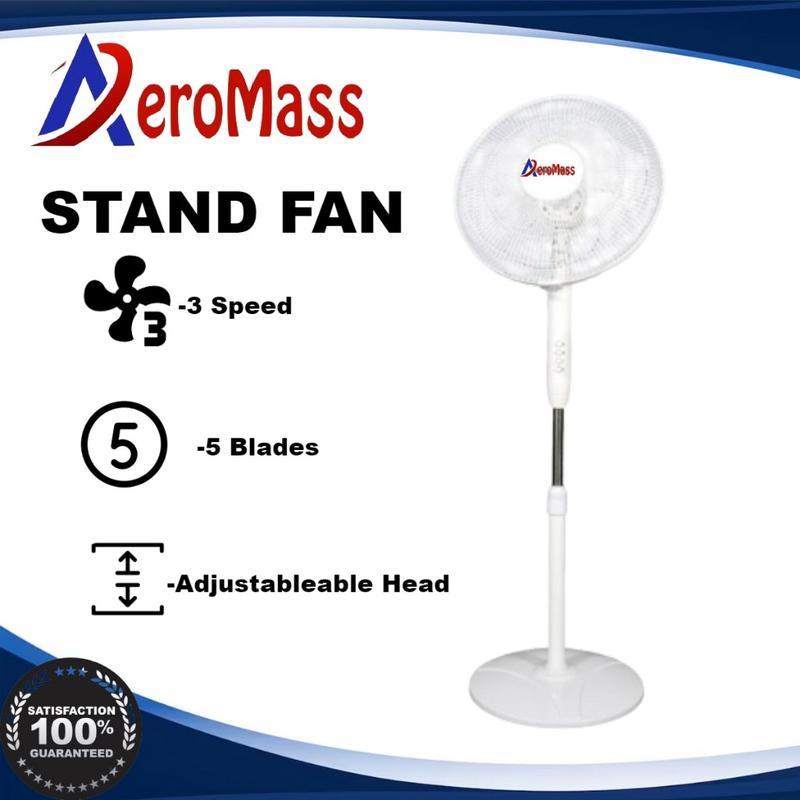 AEROMASS Kipas Meja Fan Table Fan 16 inch Table Fan 12 inch Strong Wind ...