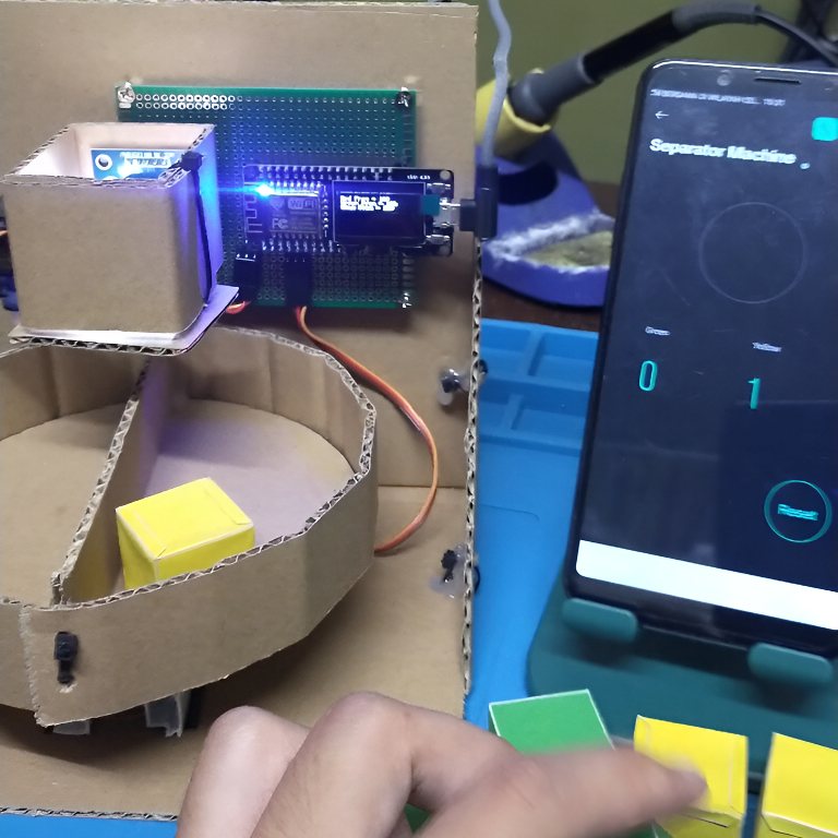 Arduino Iot Apps Blynk Project Esp8266 Green Yellow Color Sorting