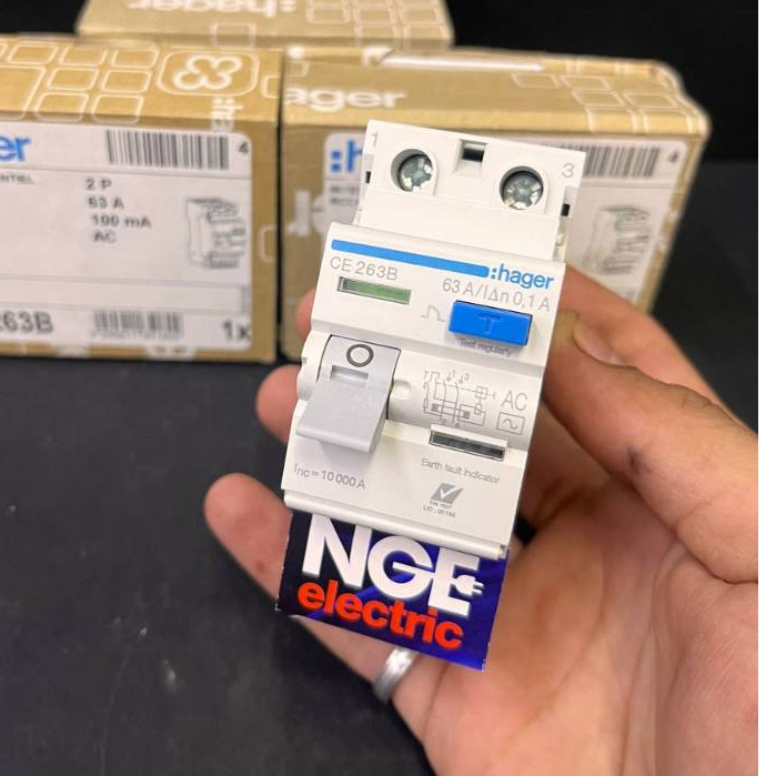 HAGER ELCB 40A/63A 2 POLE 100mA ELCB RCCB CE240B CE263B | Shopee Malaysia
