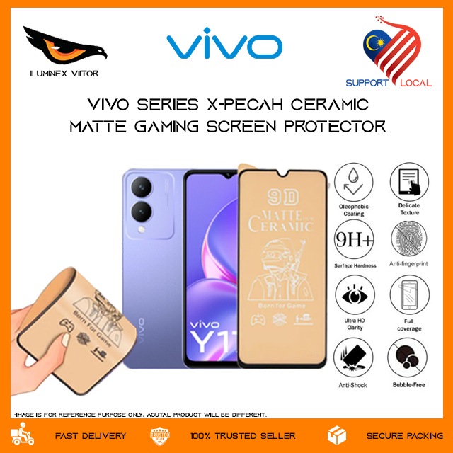 [X-Pecah] Vivo Y31 Y51 Y30 Y50 Y19 Y93 Y95 Y91 Y91i Y91c Y1s Y85 Y83 Y81 Y81i Ceramic Matte ...