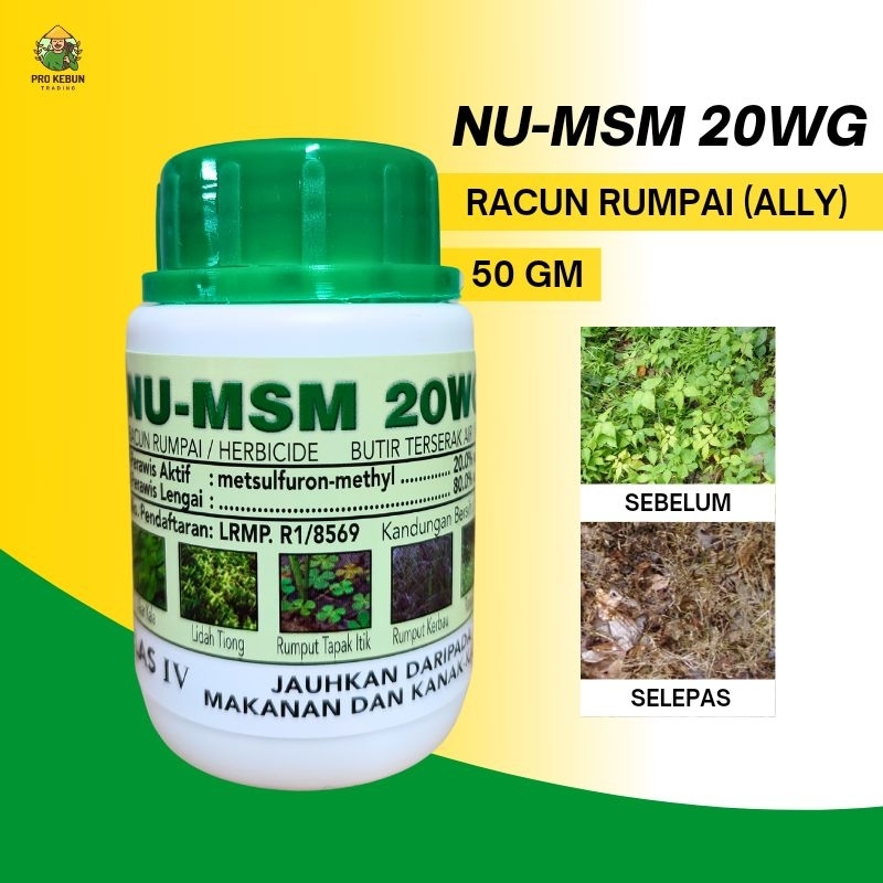 NU-MSM 20WG Racun Rumput Alai Racun Ally Racun Rumput Serbuk Racun ...