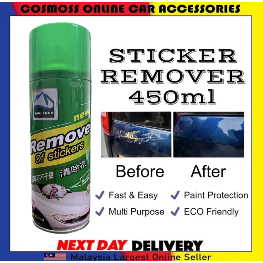 Sticker Remover Spray Remove Sticker Double Tape Road tax Spray ...