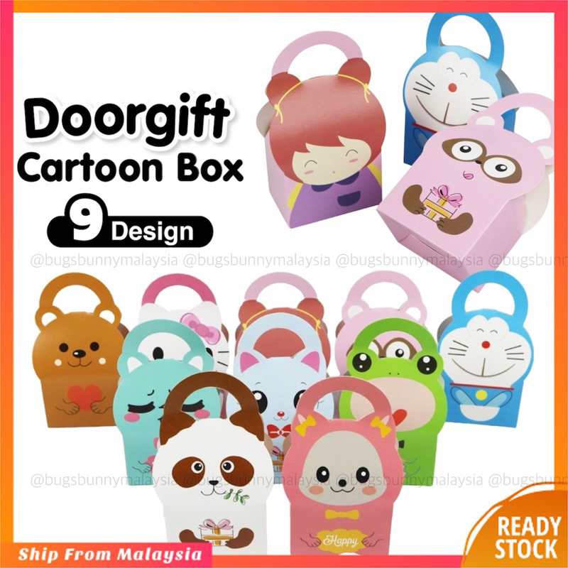 Doorgift Box Candy Box Cartoon Gift Kids Birthday Party Decoration ...