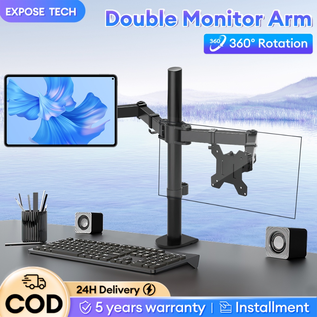 EXPOSE adjustable display stand Dual-arm mounting stand 17-32 inches ...