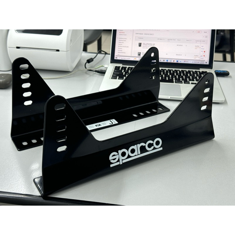 SPARCO FIA Approved / L Side Mounting Bracket / Frames / Bucket Seat ...
