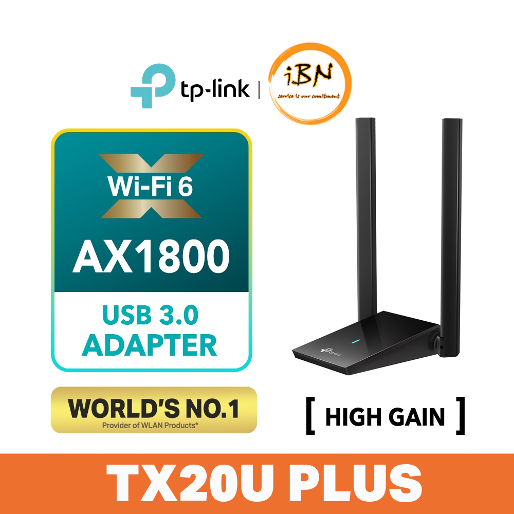 TP-LINK AX1800 High Gain Dual Band Fast WiFi 6 USB 3.0 Wireless Adapter ...
