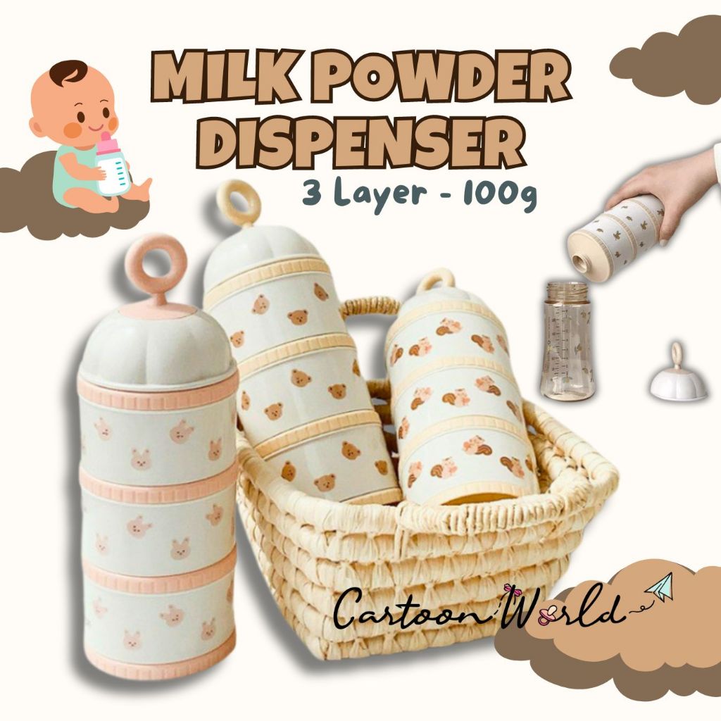 Baby Milk Powder Dispenser Milk Box Powder Box Susu Container Box Susu ...