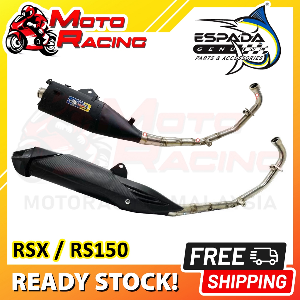 RSX RSX150 / RS RS150 ESPADA RACING TRU PRESSURE E5 E6 28MM 32MM EXHAUST PIPE EKZOS EXZOS ...