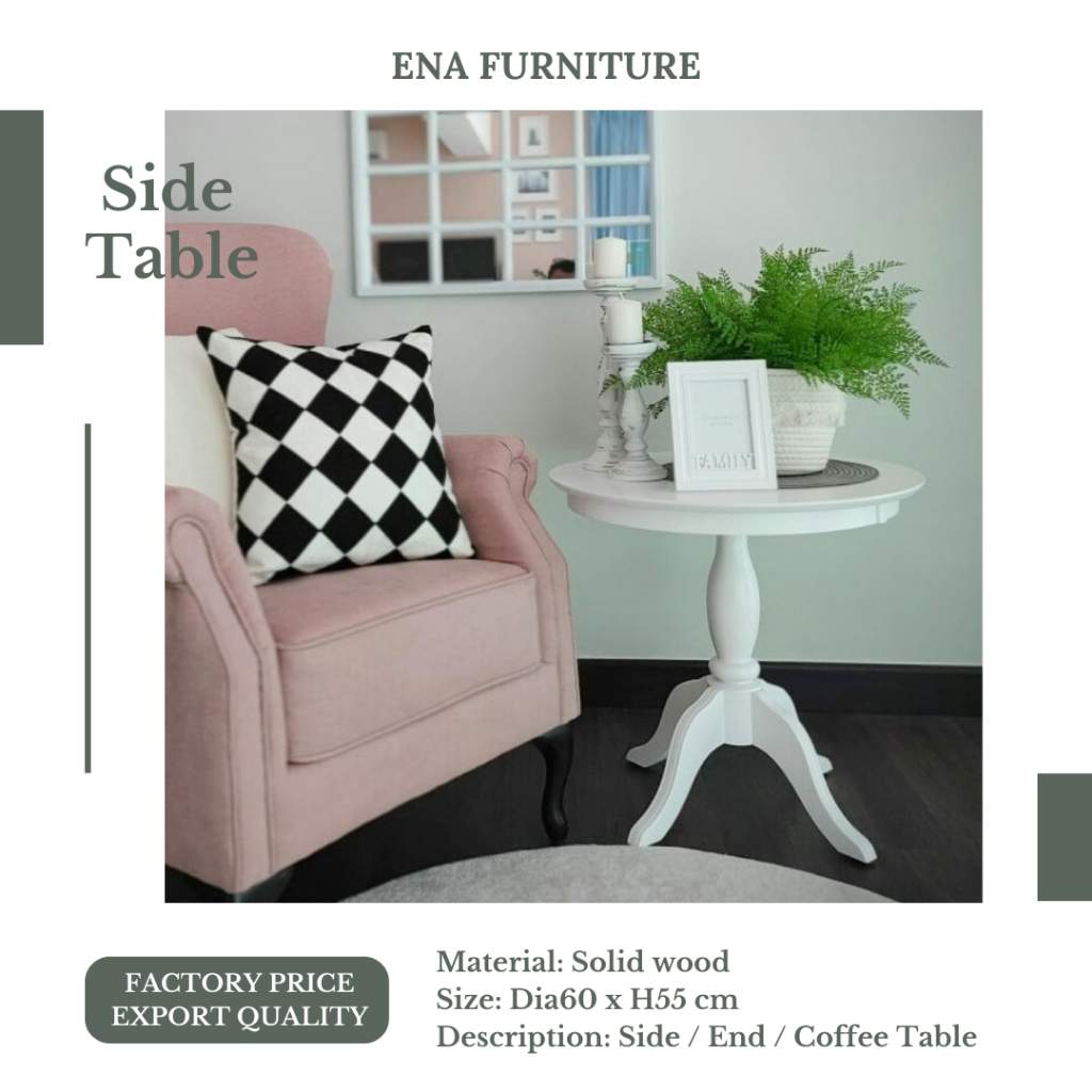 LAST 3 UNITS > Country Style Solid Wood 2ft Side Table / Coffee Table ...