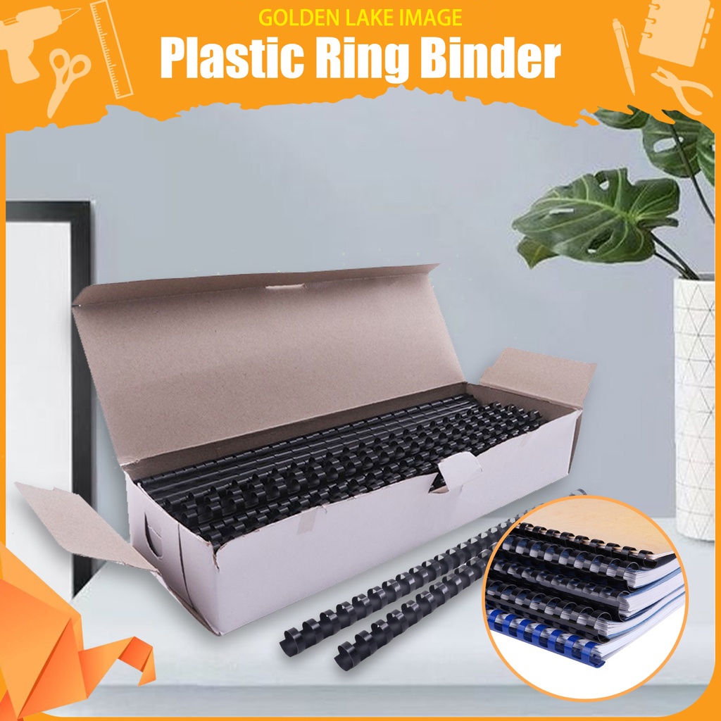 21 Rings Plastic Comb Binding Rings / Binding Comb Ring / Comb Binding Black / Sikat Pengikat ...