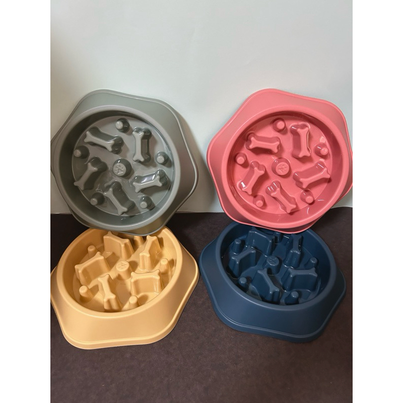 Slow Down Non Slip Interactive Bone Shaped Ridges Slow Feeder | Shopee ...
