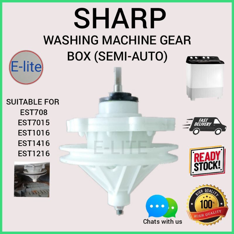 SHARP WASHING MACHINE SEMI-AUTO GEAR BOX EST708 / EST7015 / EST-1016 ...
