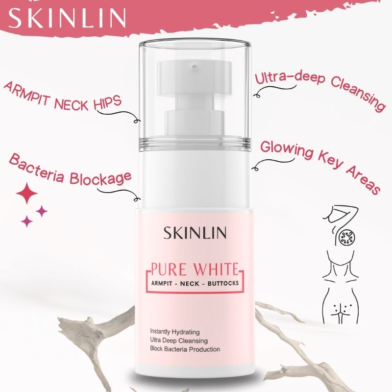 SKINLIN Pure White Serum | Hydrating & Cleansing Solution for Armpit ...