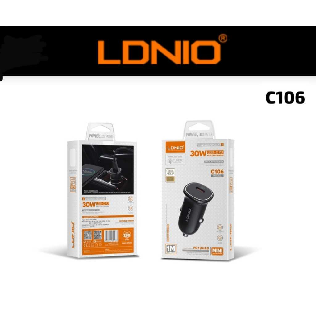 LDNIO C106 PD30W USB-C High Quality Quick Charging With Cable | Shopee Malaysia