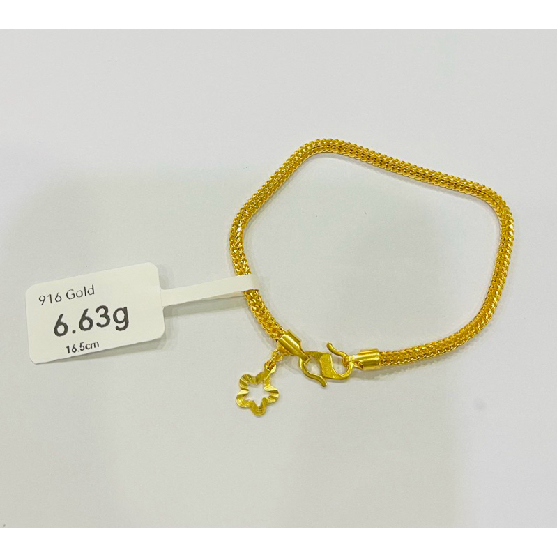 Youloong Rantai/Gelang tangan Pandora EMAS916/ 916Gold Pandora bracelet ...