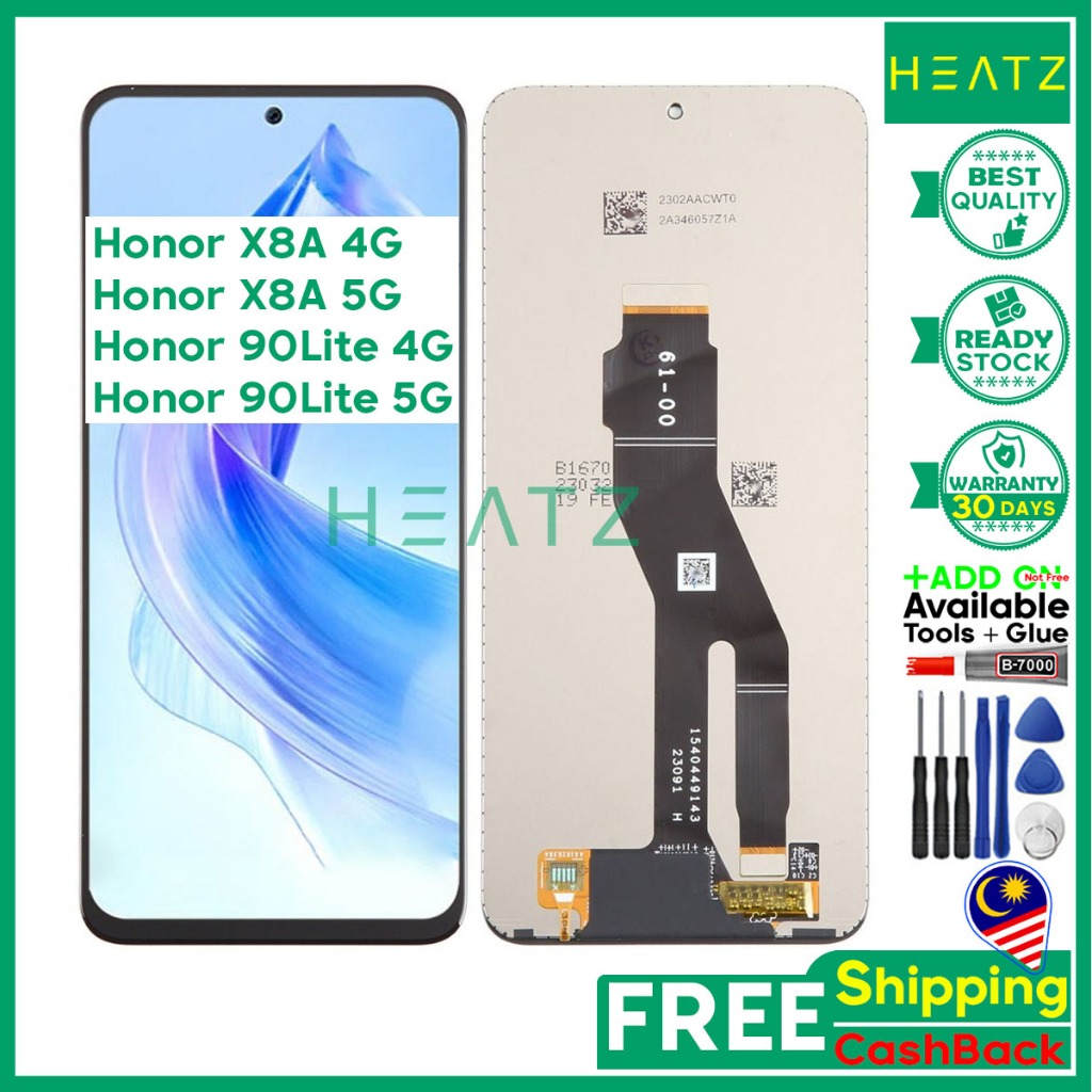 LCD For Honor X8A 4G X9B 5G Honor 90 Lite / X50 X50i 5G 90Lite CRT-NX1 ...