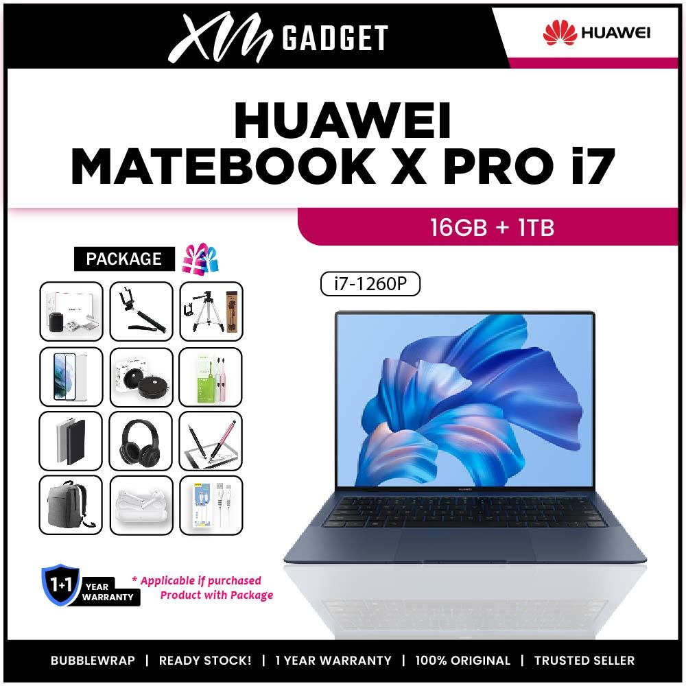HUAWEI Matebook X Pro i7-1260P [16GB RAM 1TB SSD] - Original HUAWEI ...