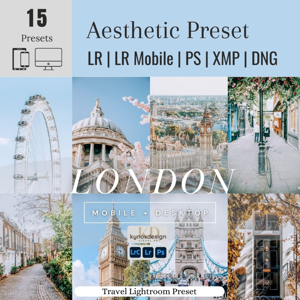[Lightroom Preset] Aesthetic Preset - London for LR/LR(mobile)/PS ...