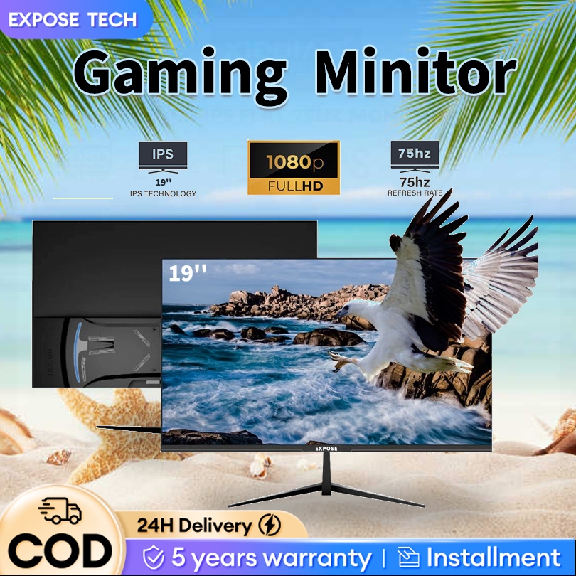 EXPOSE Monitor PC 19 inch LED IPS HD Screen Display 1080P 75HZ | Shopee ...