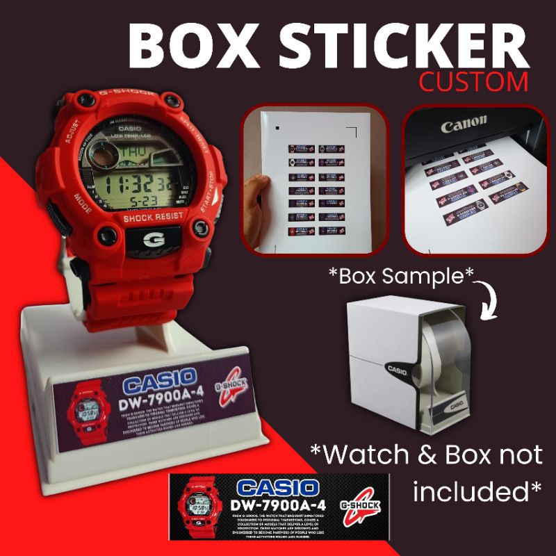 Custom Sticker Label for G-shock & Casio Watch | Shopee Malaysia