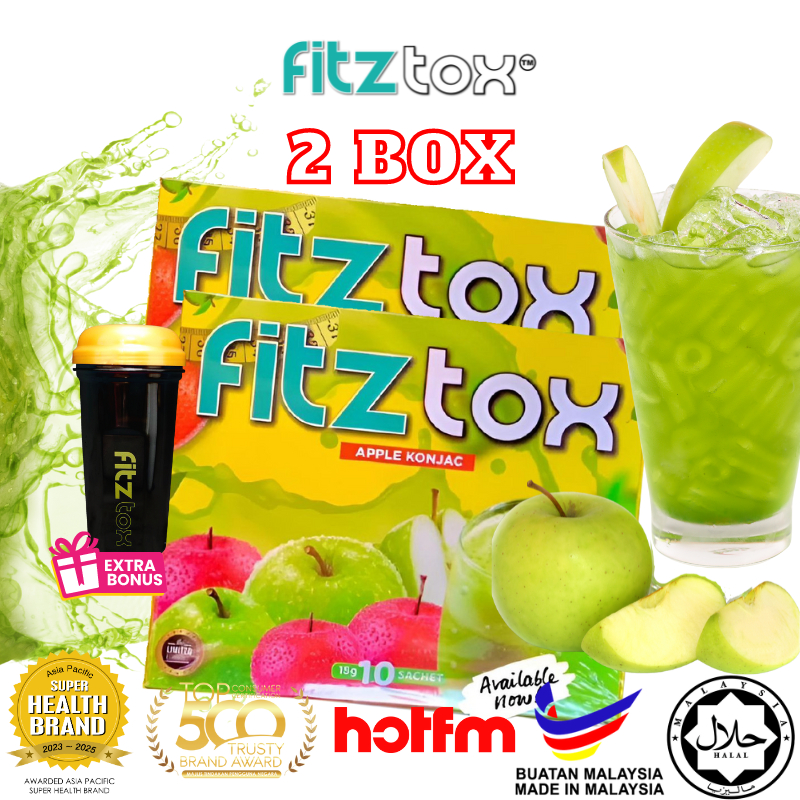 FITZTOX APPLE KONJAC 100% HQ (2 BOX) | Shopee Malaysia