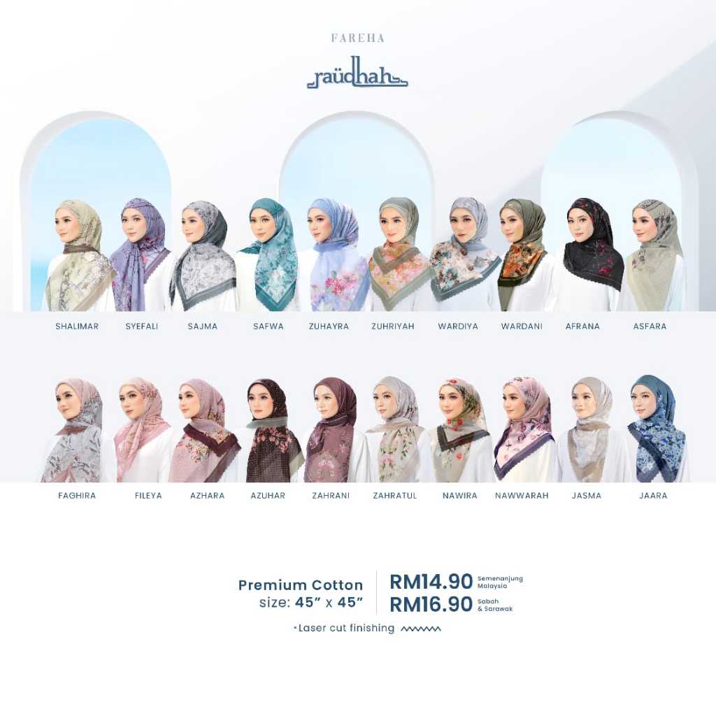 COTTON RAUDHAH LUVFAA BY FAREHA | Shopee Malaysia