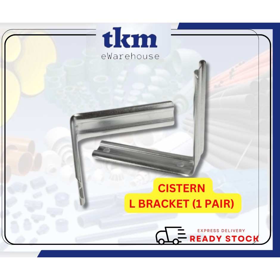 [TKM] 2pcs L-Shape Steel Toilet Cistern Support Wall Steel L Brackets ...