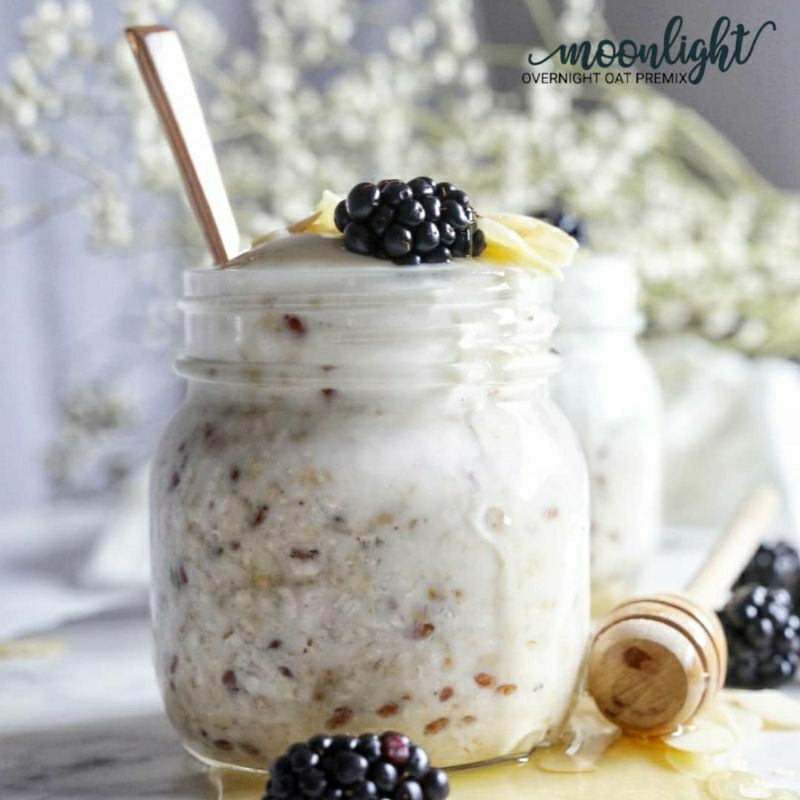 Moonlight Classic Overnight Oats Premix Oatmeal Breakfast Low Calories ...