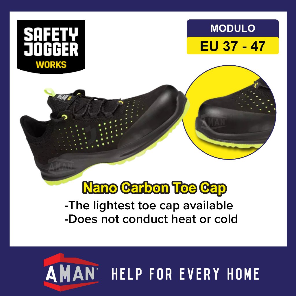 Safety Jogger Modulo ESD S1PS Safety Shoes Stylish Modern Colourful ...