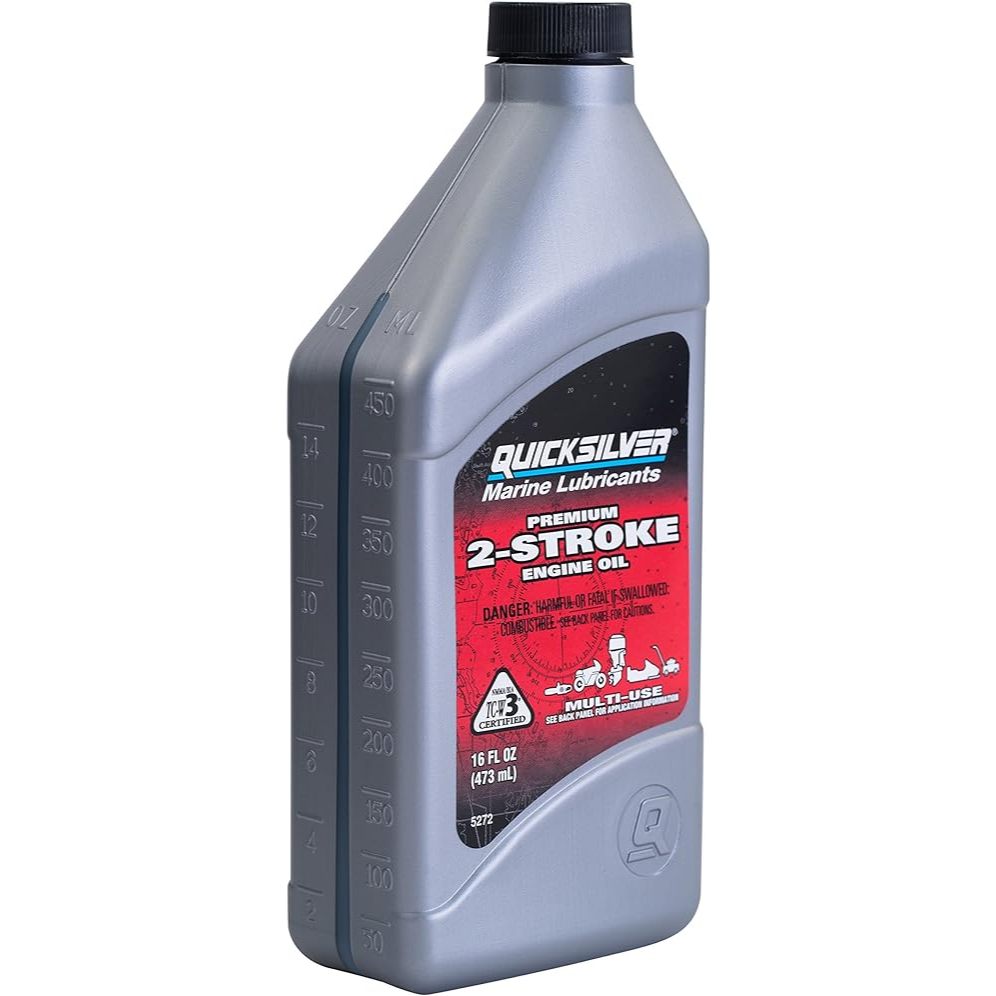 Quicksilver Marine Lubricants Outboard Premium 2-Stroke Lubricant 2T ...