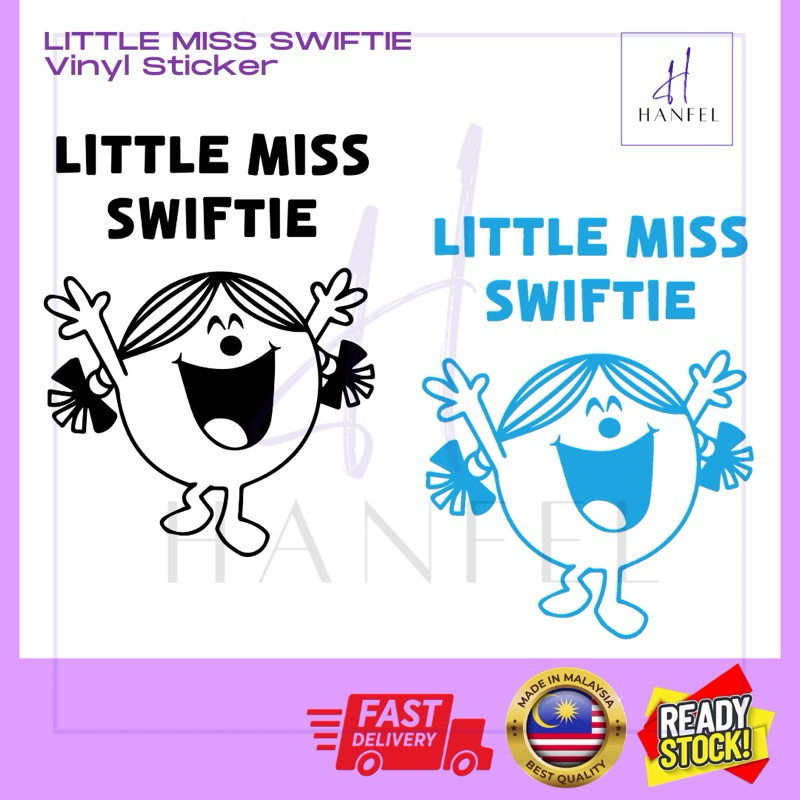 Taylor Swift LITTLE MISS SWIFTIE design vinyl sticker ( Die-cut ...