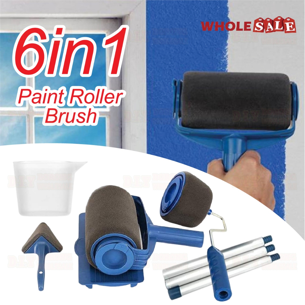 6in1 Set Paint Roller Brush Clever Paint Brush Multifunctional Kit ...