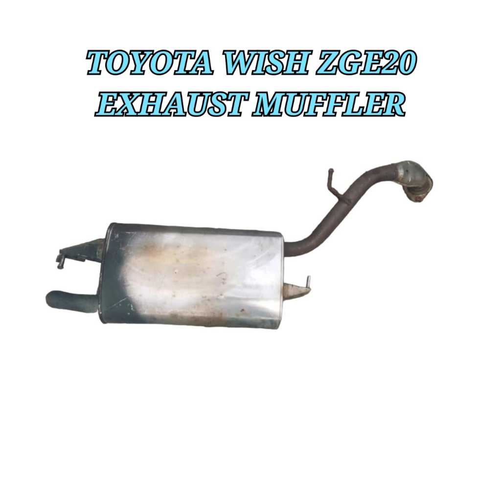 🇯🇵🇯🇵 Exhaust Muffler / Ekzos Toyota Wish Sepet ZGE20 09-17 1.8L Exhaust ...