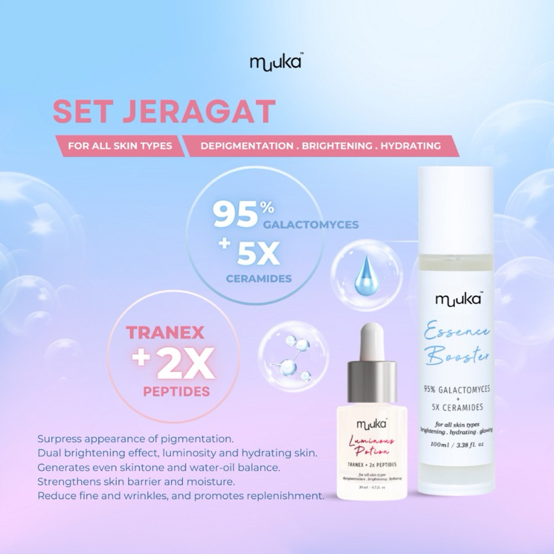 MUUKA LUMINOUS POTION ESSENSE BOOSTER ACNE NEUTRALIZING POTION FACE ...