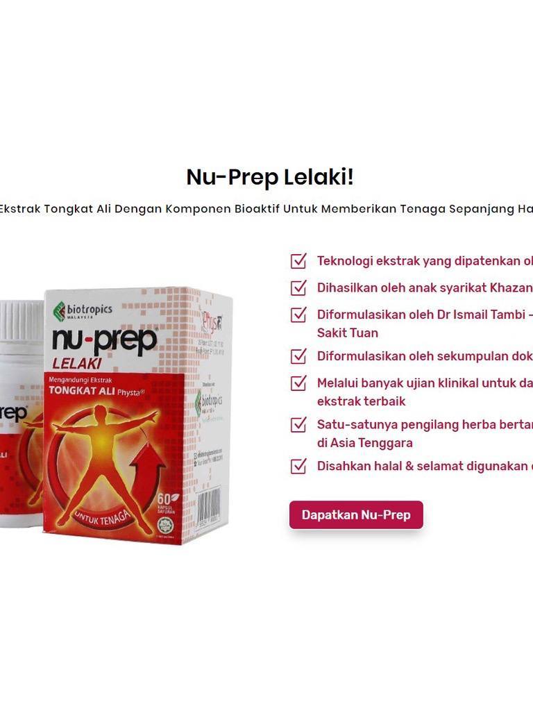 Biotropics NU-PREP LELAKI - Men's Health Supplement | Shopee Malaysia