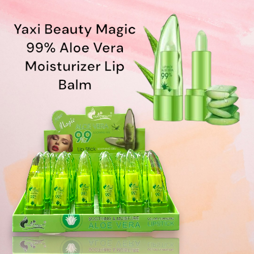 Yaxi Beauty Moisture Aloe Vera 99% Lip Balm ( 24pcs ) | Shopee Malaysia