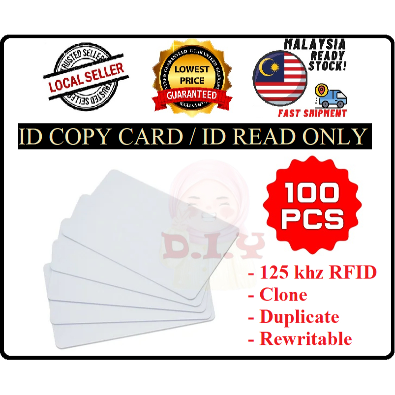 [100pcs]ID Read Only/ Copy Card 125Khz card RFID card TK5577 / T5577 ...