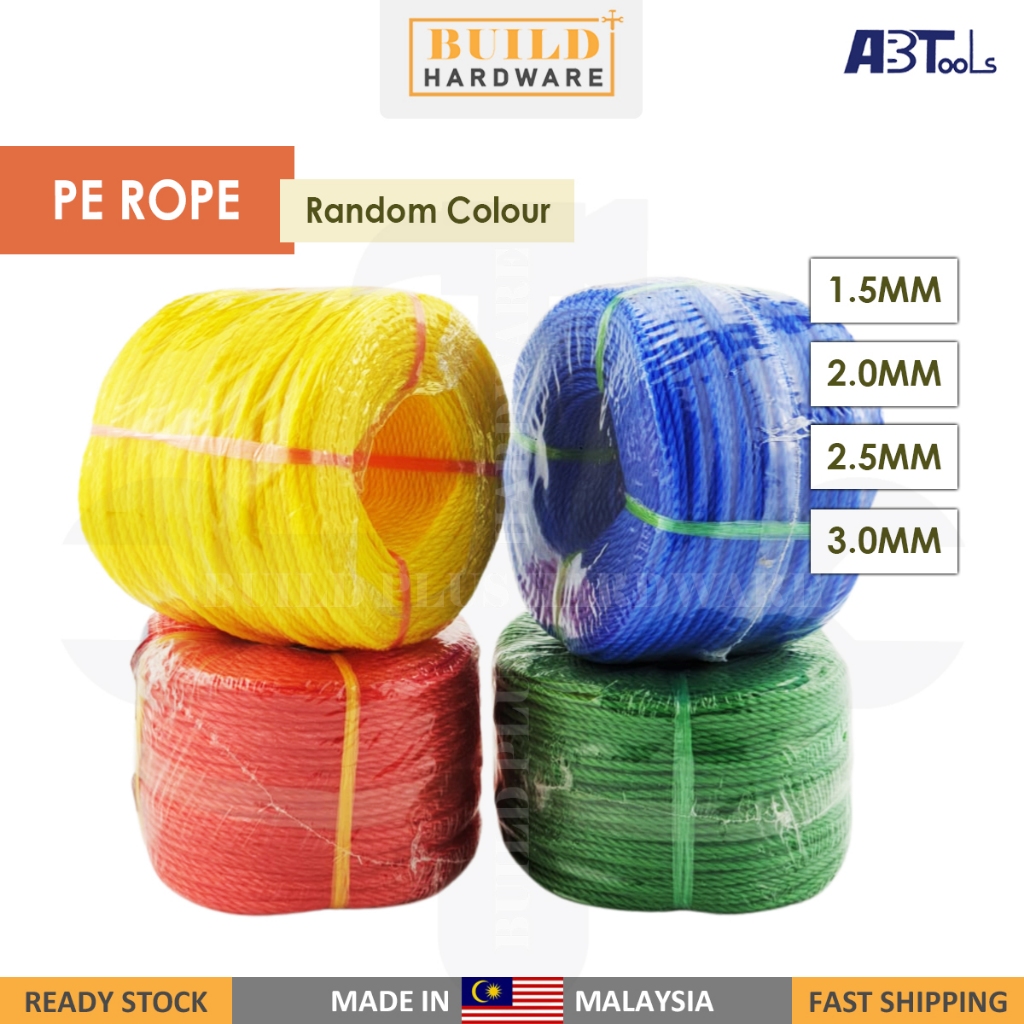 ABTools 1.5mm/2mm/2.5mm/3mm PE Rope Polyethylene Nylon 9991/9992/9995 ...