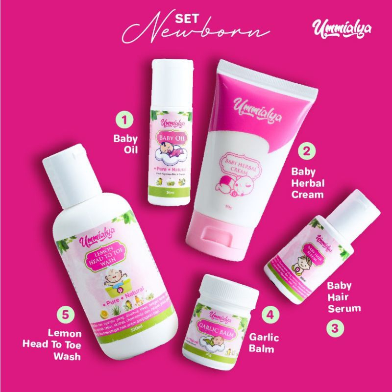 UMMIALYA Set Berpantang Ibu Bersalin Set Mandian Bayi Kuning (Jaundis ...