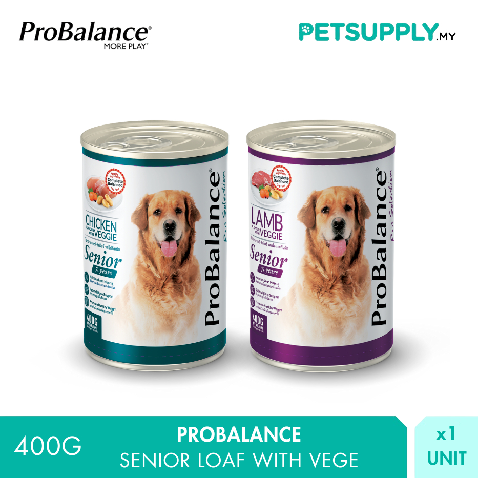 Probalance 400g Senior Loaf With Vegetable Can Wet Dog Food (Lamb ...