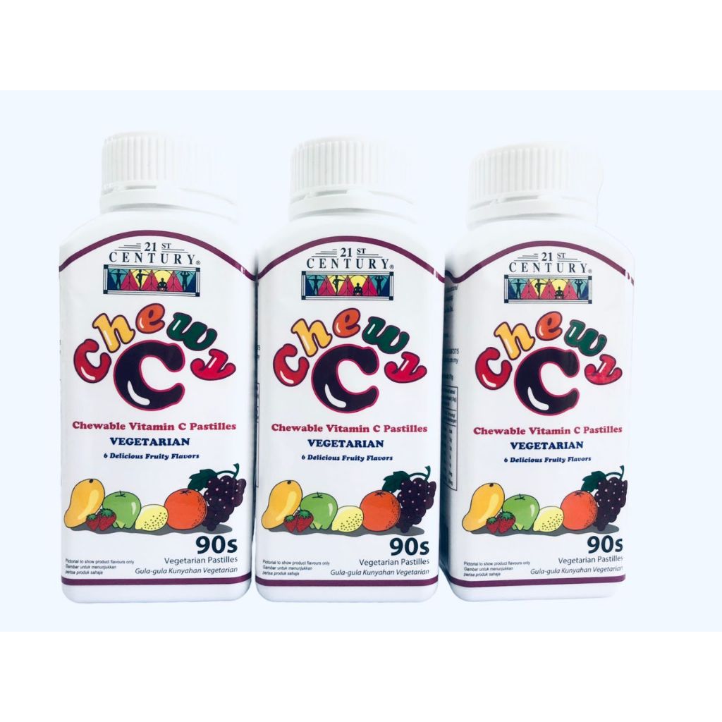 21ST CENTURY CHEWY VITAMIN C VEGETARIAN PASTILLES (90S) | Shopee Malaysia
