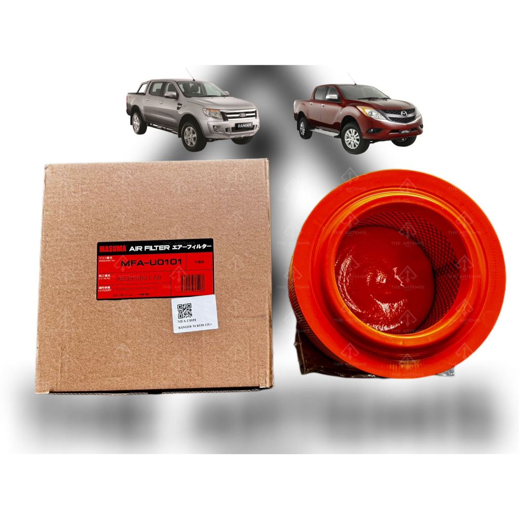 (MASUMA JAPAN)AIR CLEANER FILTER MAZDA BT-50/FORD RANGER T6(MFA-U0101 ...