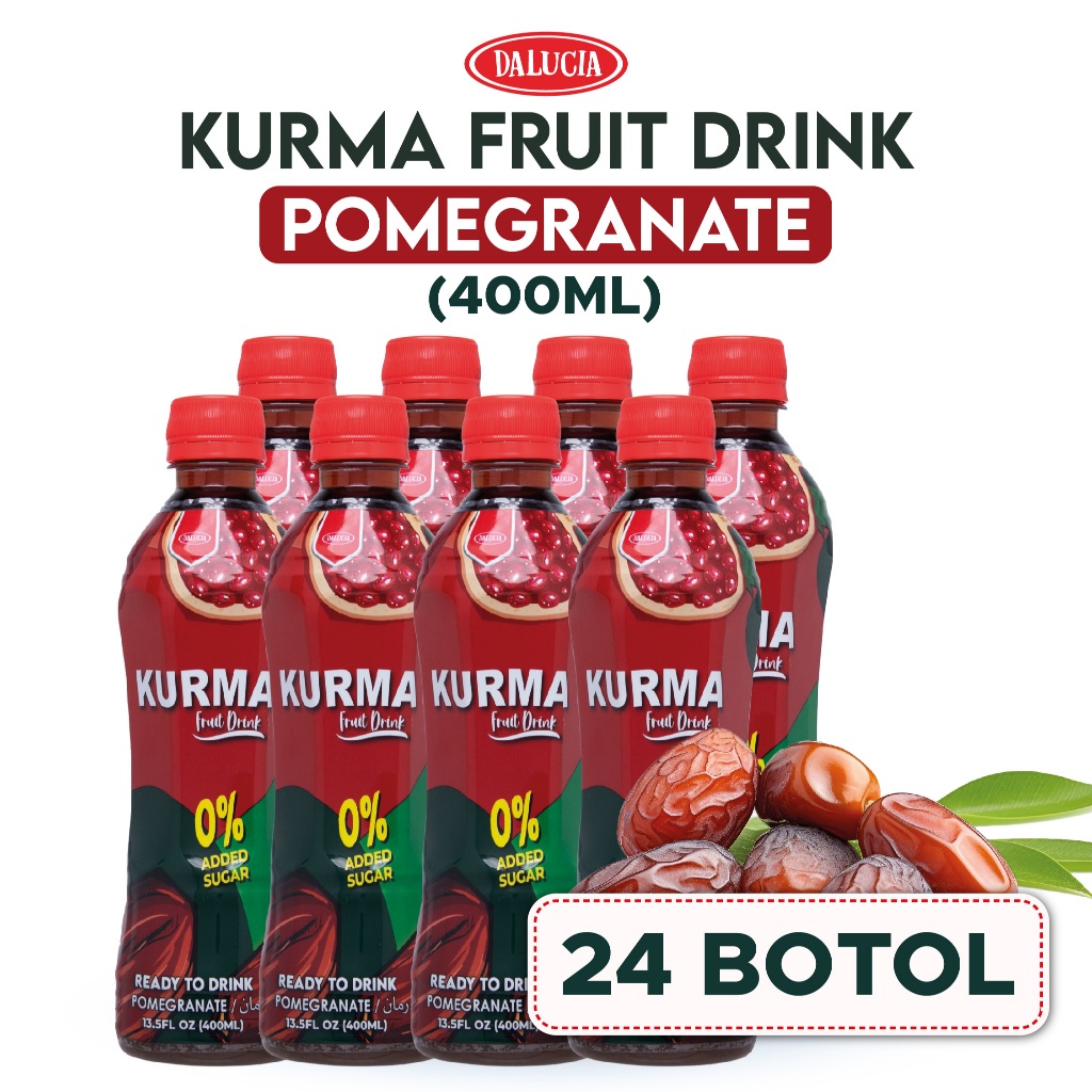 Dalucia Jus Kurma Perisa Buah Delima/ Pomegranate Date Juice (400 ml x ...