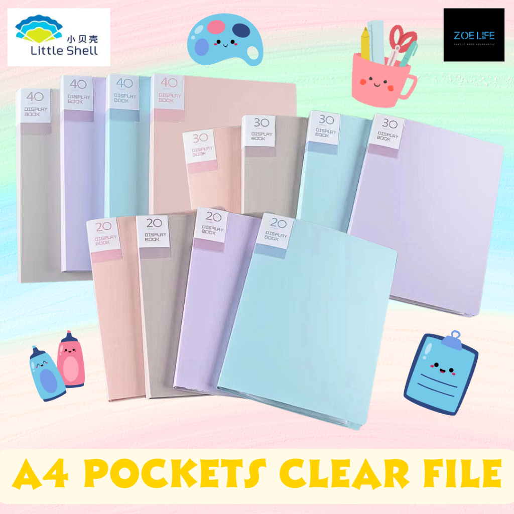 A4 20/30/40 Clear Folder, Rotating Rod Folder, File storage, Folder Organizer, Certificate File ...
