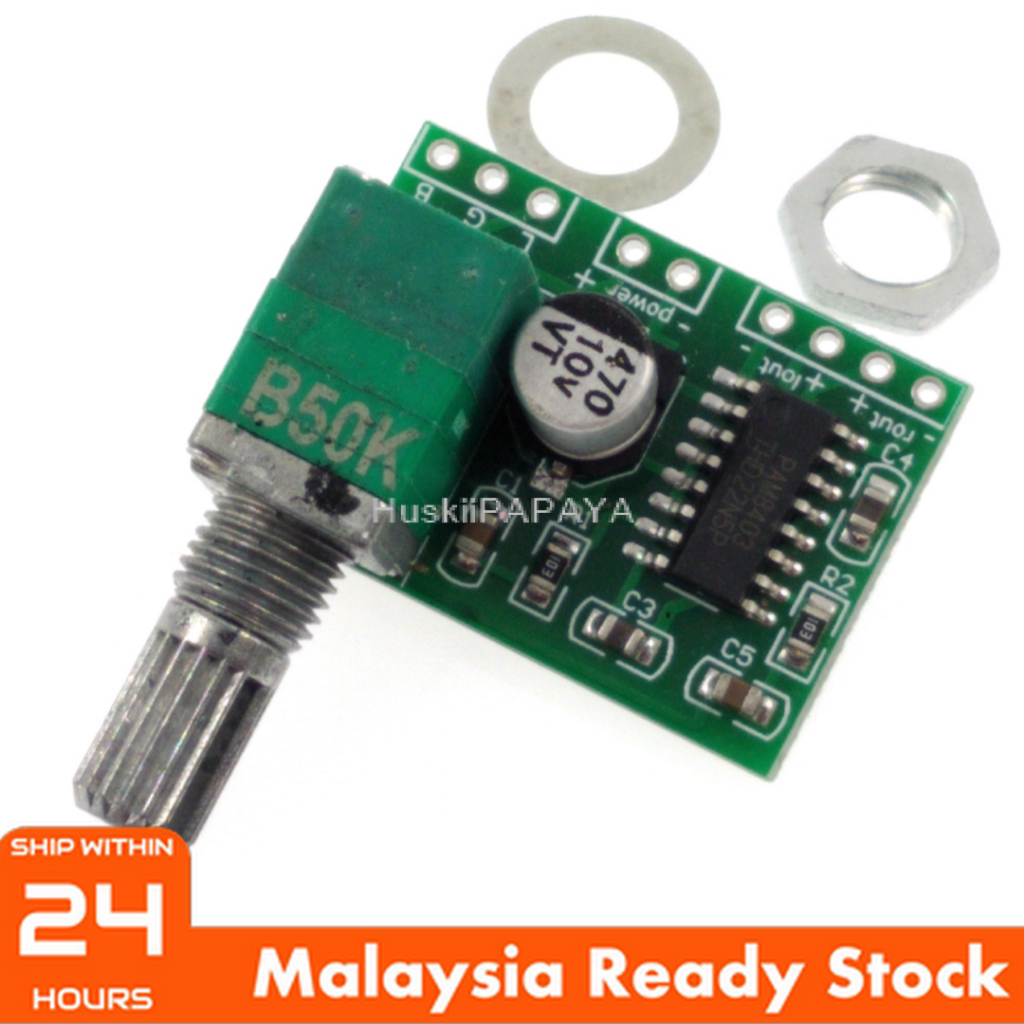 [VAR] PAM8403 mini 5V digital amplifier board with switch potentiometer ...