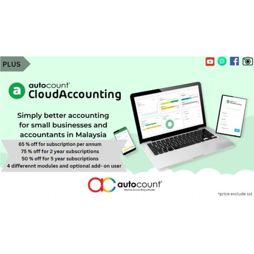AutoCount Cloud Accounting - Plus Package - 2 Year 75% Off | Shopee ...