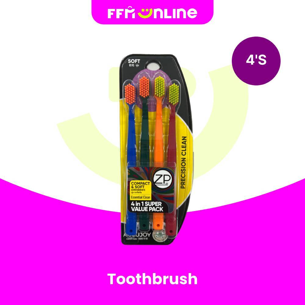 ZP Super Value Pack Toothbrush - Accujoy 4 in 1 (Soft) | Shopee Malaysia