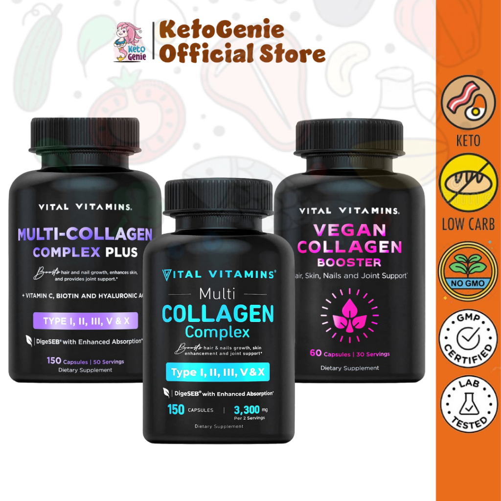 VITAL Vitamins Multi Collagen Complex / Multi Collagen Complex Plus ...