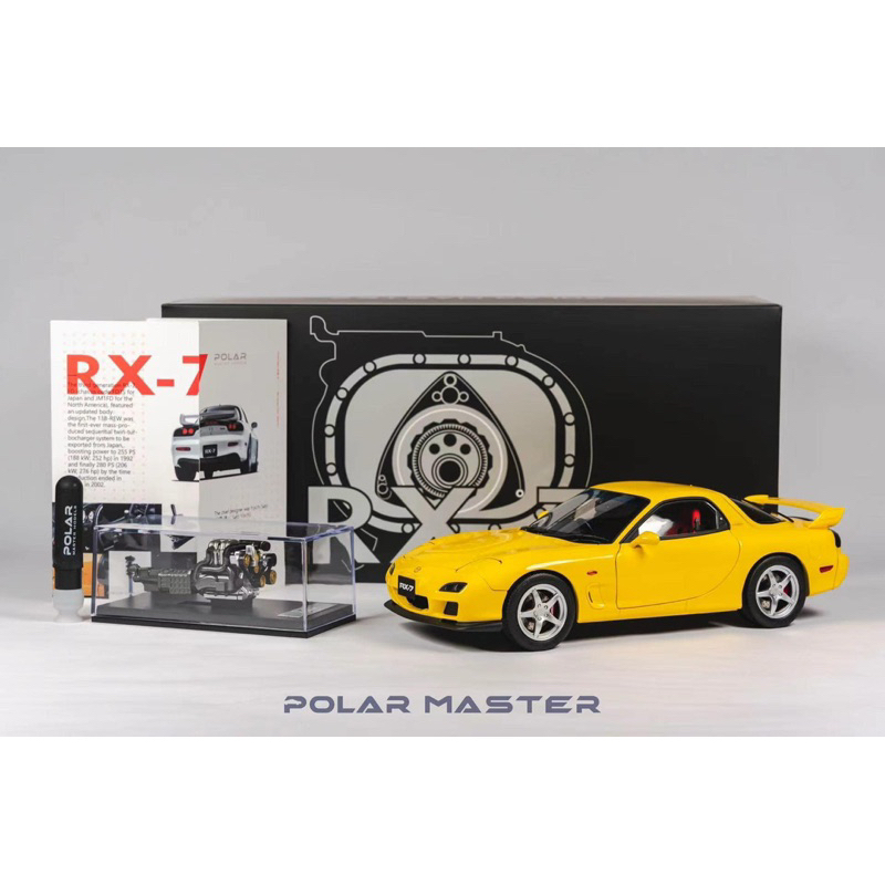 1/18 Scale Polar Master Mazda RX7 Bathurst R (Yellow) | Shopee Malaysia