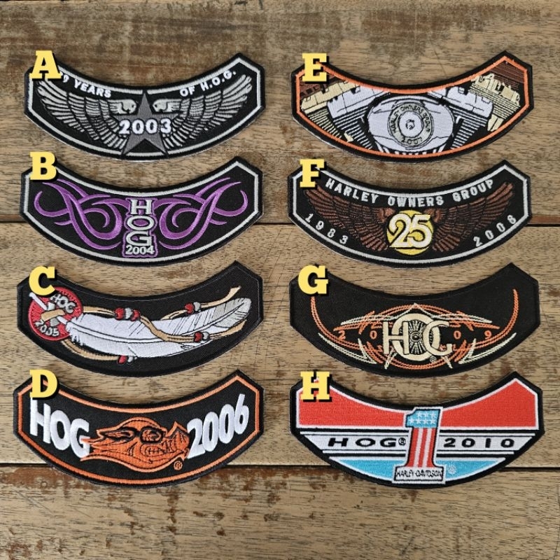 Harley Davidson [HOG] Embroidery Patches (Ready Stock) 65. | Shopee Malaysia
